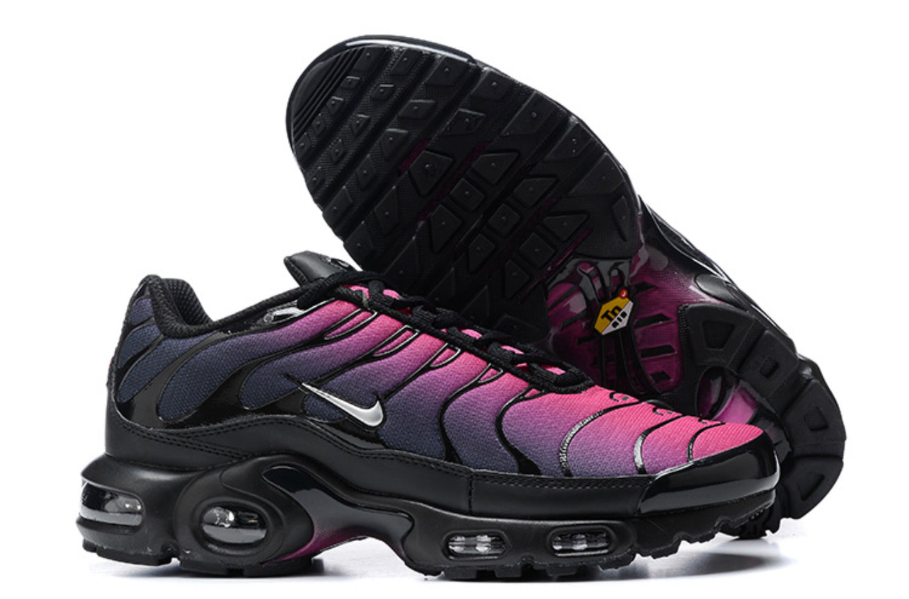 Air Plus TN Black-Metallic Silver-Fire Pink – tnairshoes