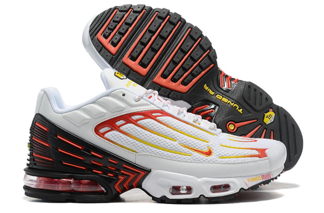 Air Plus TN3 White-University Red-Yellow Strike – tnairshoes