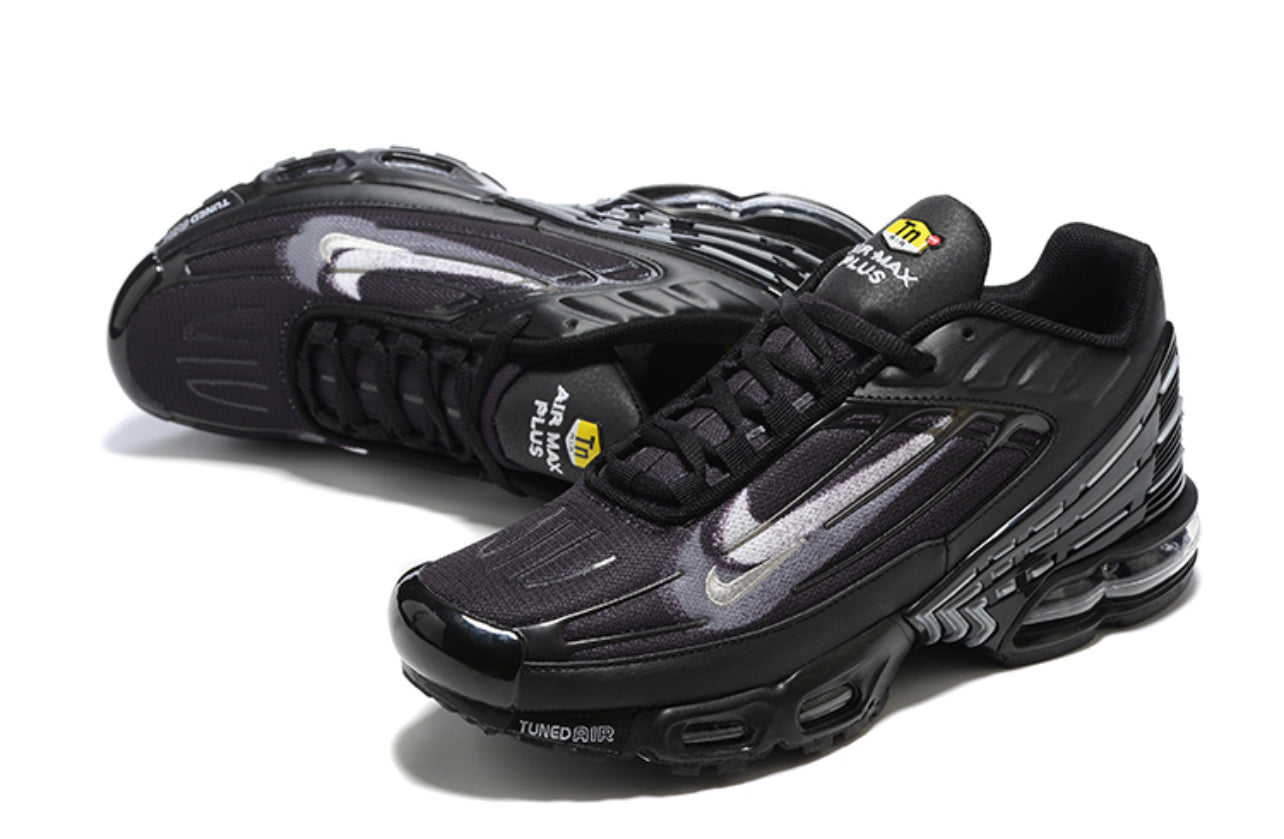 Air Plus TN3 Black-Double Swoosh – tnairshoes